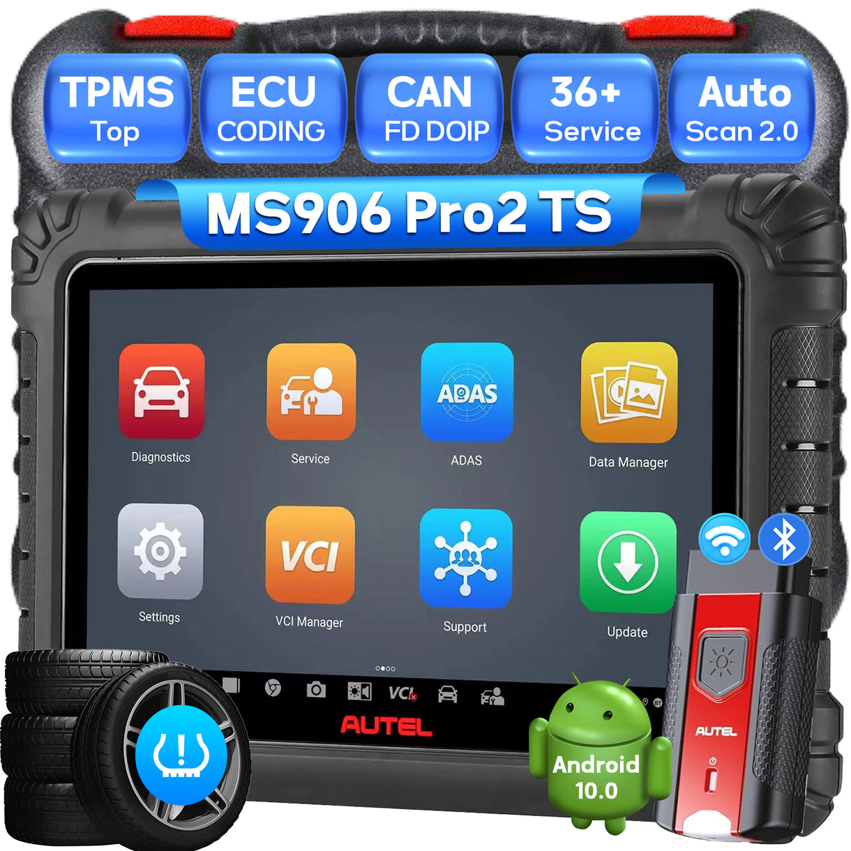 Autel MS906 Pro2-TS(US Ver)| Android 10 | US Version with Local ...