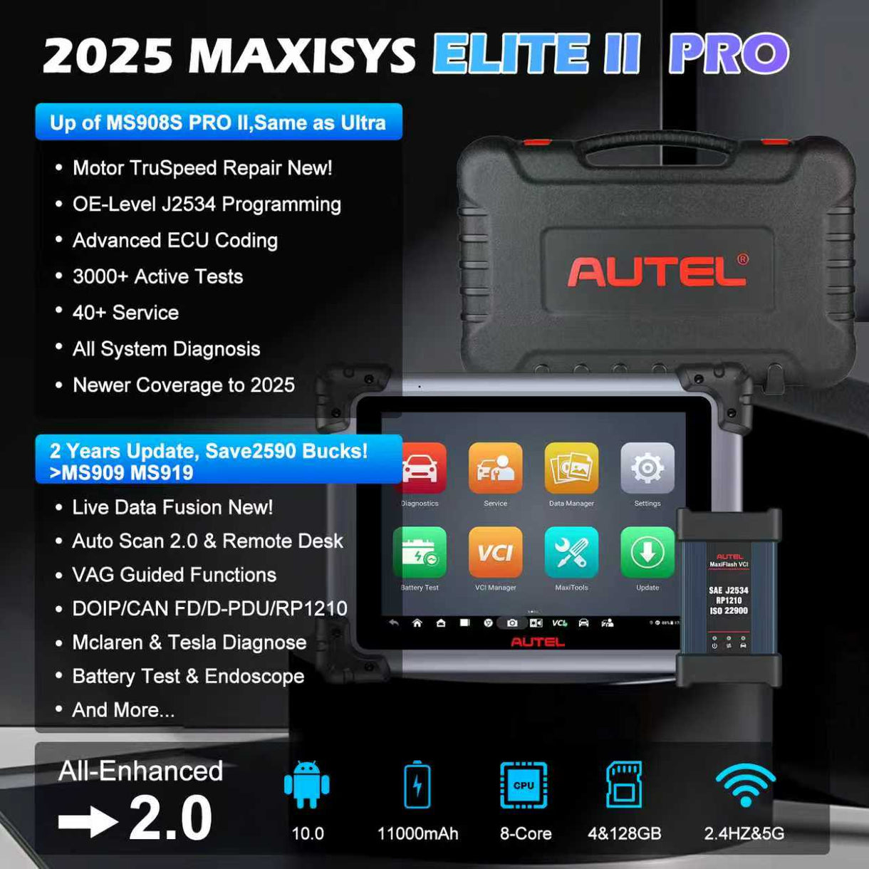 Home / Autel MaxiSYS Elite II PRO- 2-year free software updates